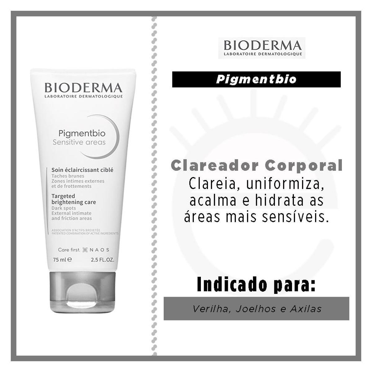 Clareador Corporal Bioderma - Pigmentbio Sensitive Areas 75ml - Incolor ...