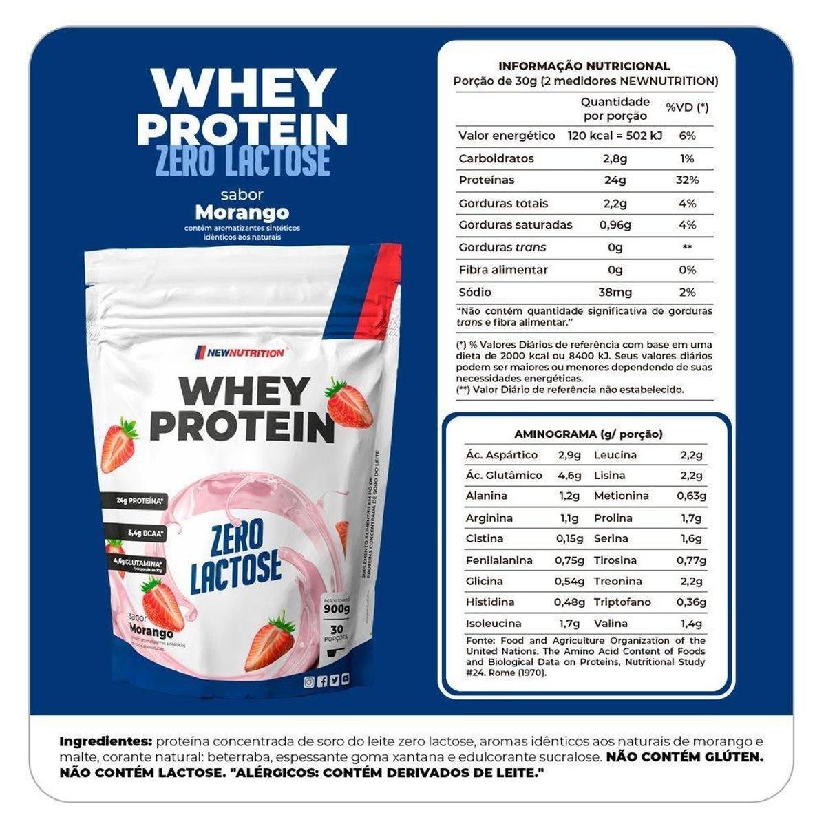 Whey Protein Sem Lactose Growth Diversos Sabores em Promoção!