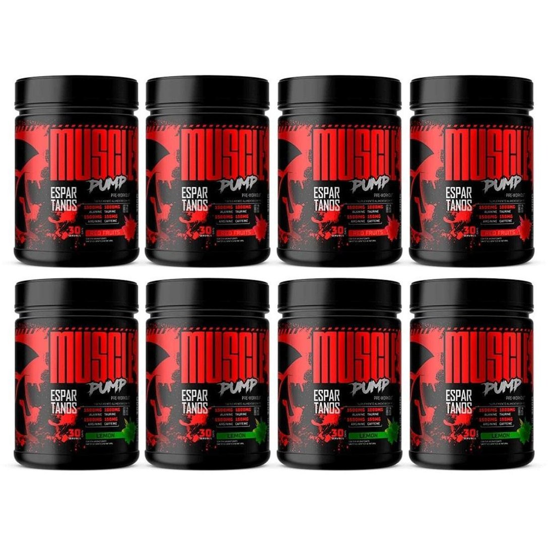 Combo 8x Pré Treino Muscle Pump - Espartanos - undefined | Netshoes
