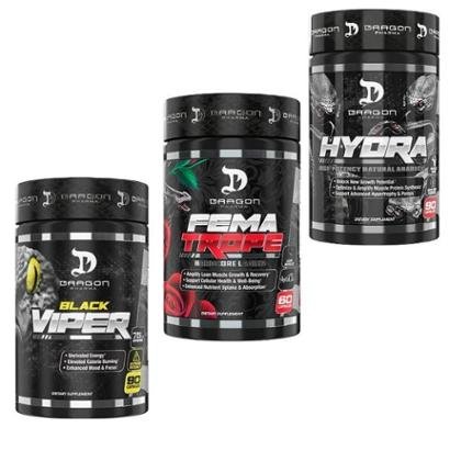 COMBO SUPLEMENTO BLACK VIPER + FEMATROPE + PRÓ HORMONAL HYDRA DRAGON ...