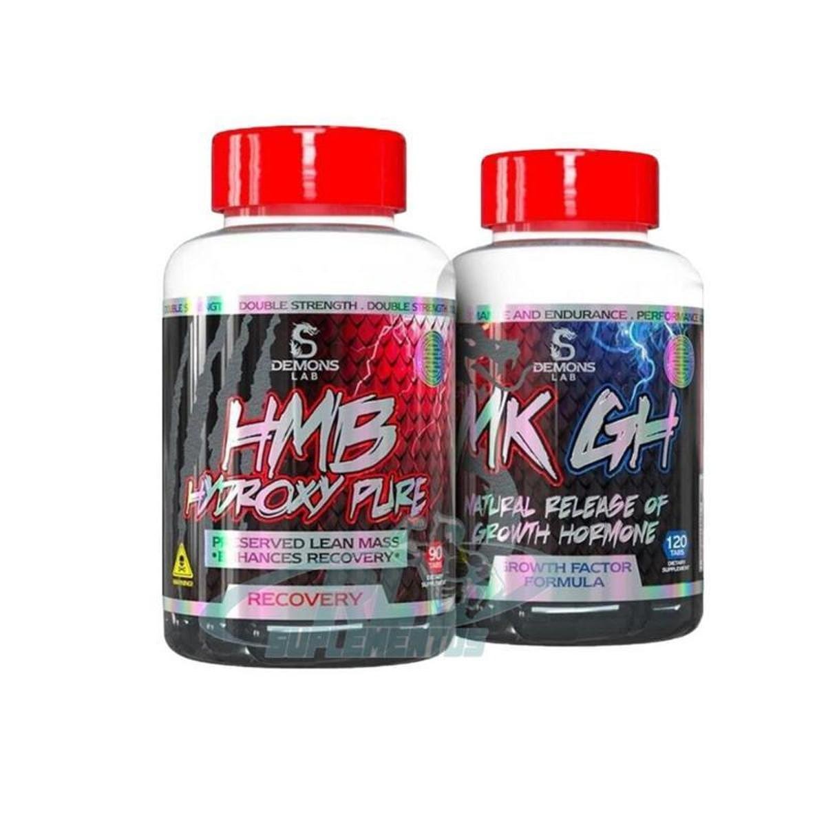 COMBO SUPLEMENTO MK GH DEMONS LAB + HMB DEMONS LAB - Natural | Netshoes