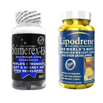 combo suplemento termogênico lipodrene 90 tablets hi-tech + stimerex-es ...