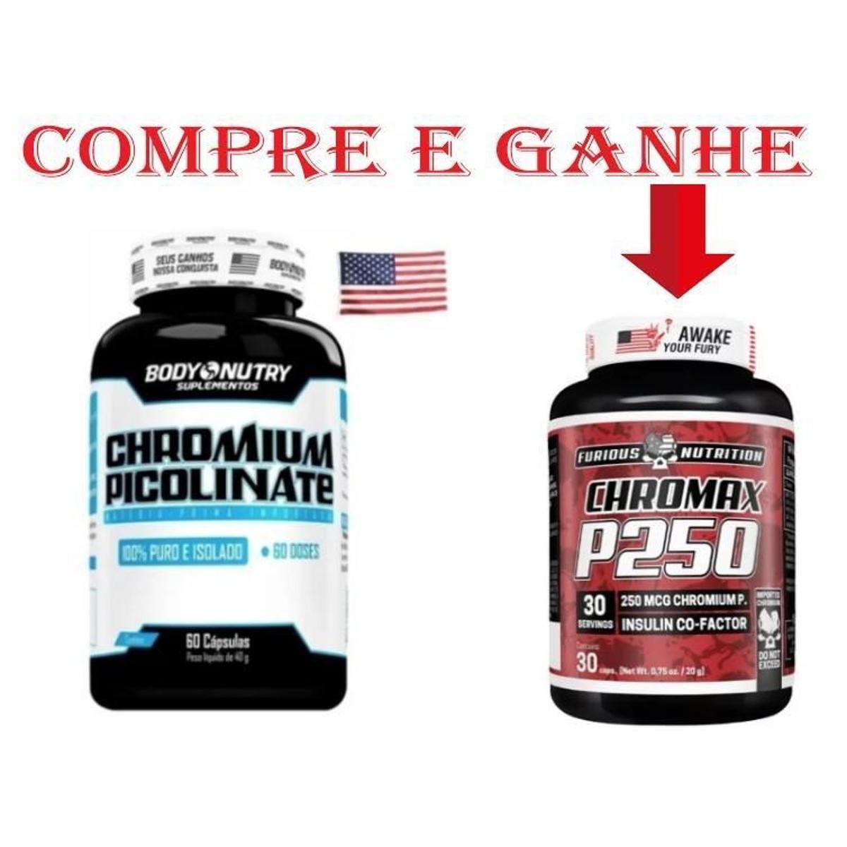 COMPRE CHROMIUM PICOLINATE 60 CAPSULAS E GANHE CHROMAX P250 30CAPS ...