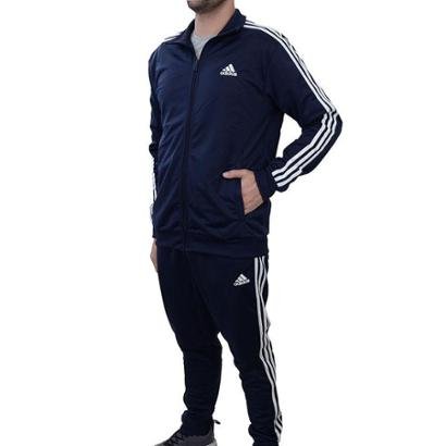 Conjunto Agasalho Masculino Adidas Essentials Azul - HZ2220 - Azul ...