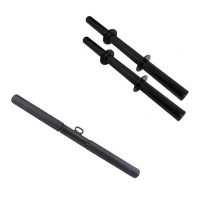 Conjunto Barra Halter 40cm + Barra Reta Crossover Academia - Preto ...