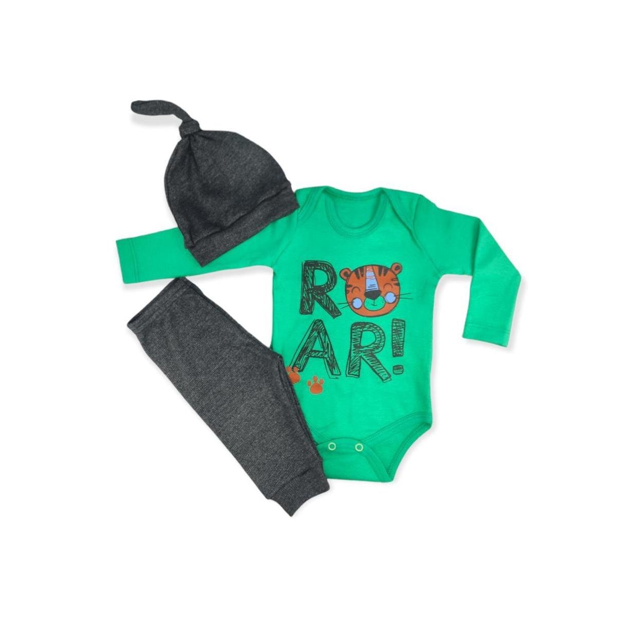 Conjunto Body Bebe com Calça e Touca, Kit Personalizado Bebê Recém ...