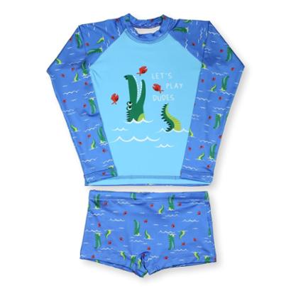 Conjunto Infantil Masculino Praia e Piscina Jacaré - Azul | Netshoes
