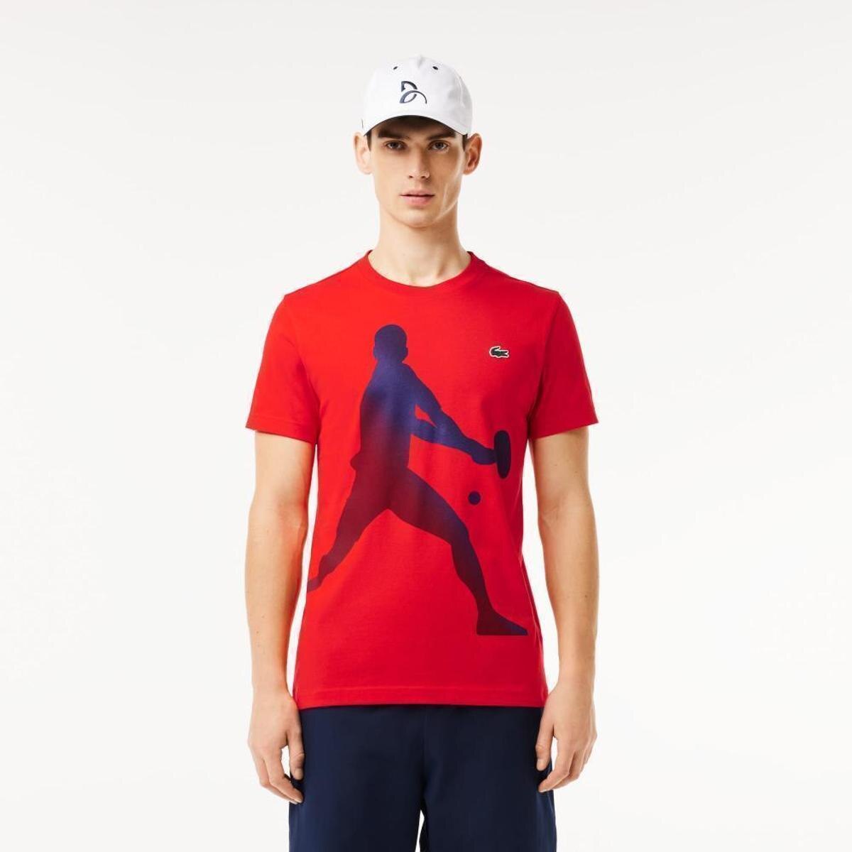 Conjunto Lacoste de Camiseta e Boné Tênis x Novak Djokovic Masculino ...