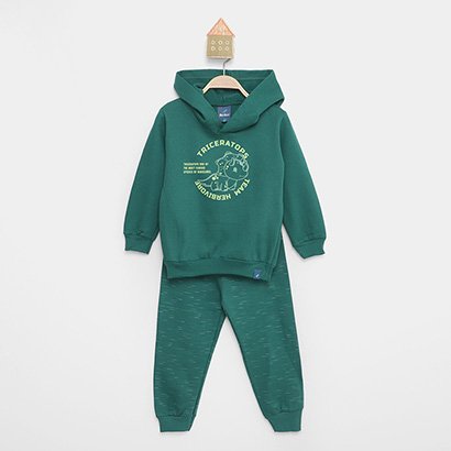 Conjunto Longo Infantil Rei Rex Moletom Peluciado Jet Com Capuz Dino ...