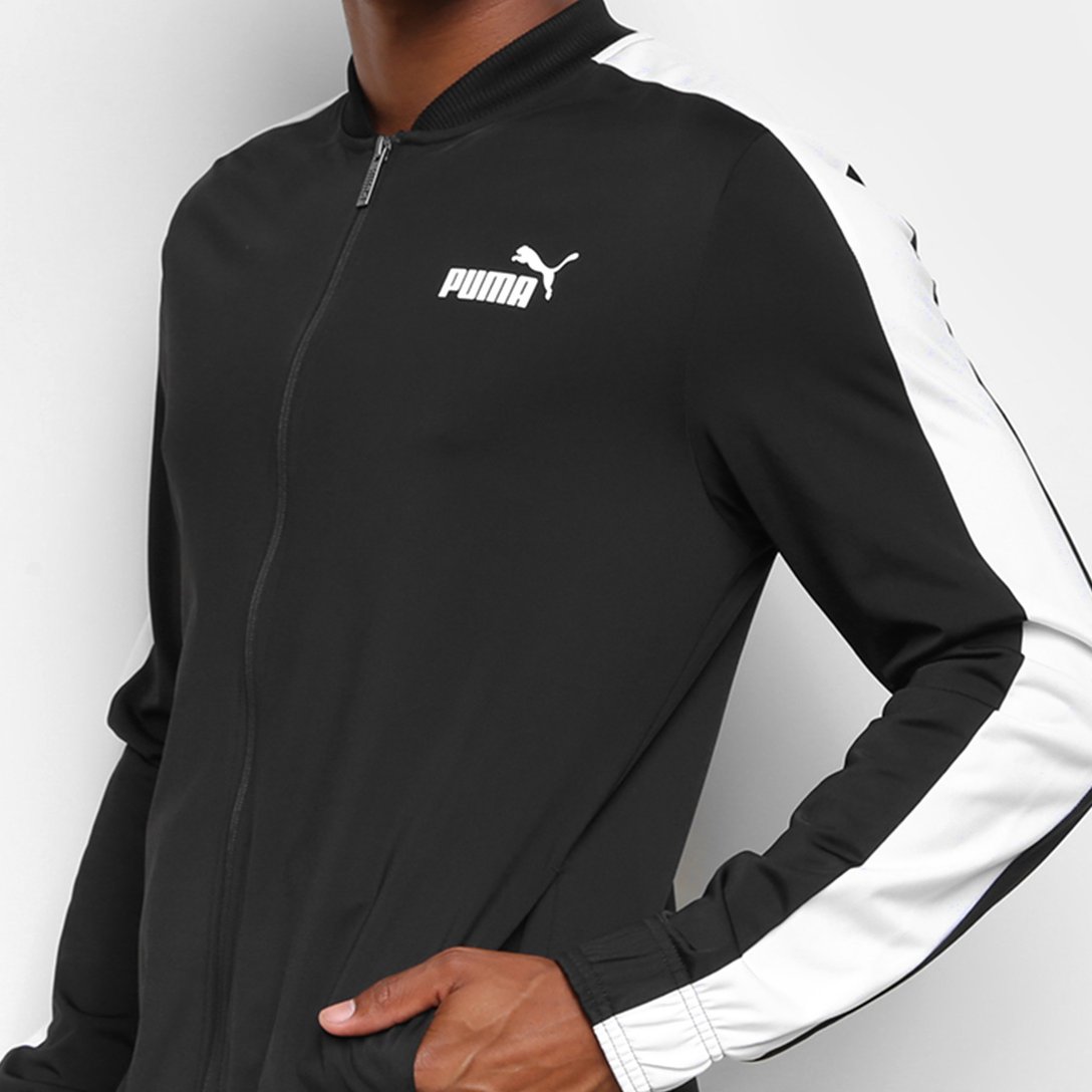 Conjunto Puma Baseball Tricot Suit Masculina - Preto | Netshoes