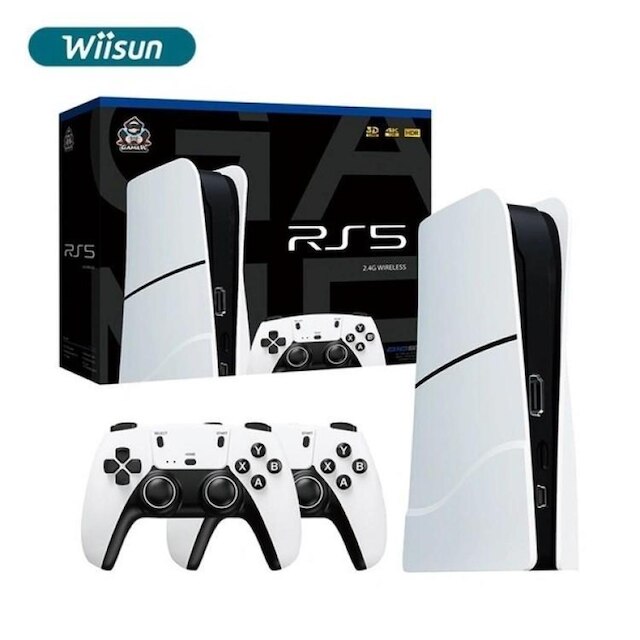 Console Blulory Game Stick RS5 4K 3D Process A7 2.4 GHz 128GB 40mil ...