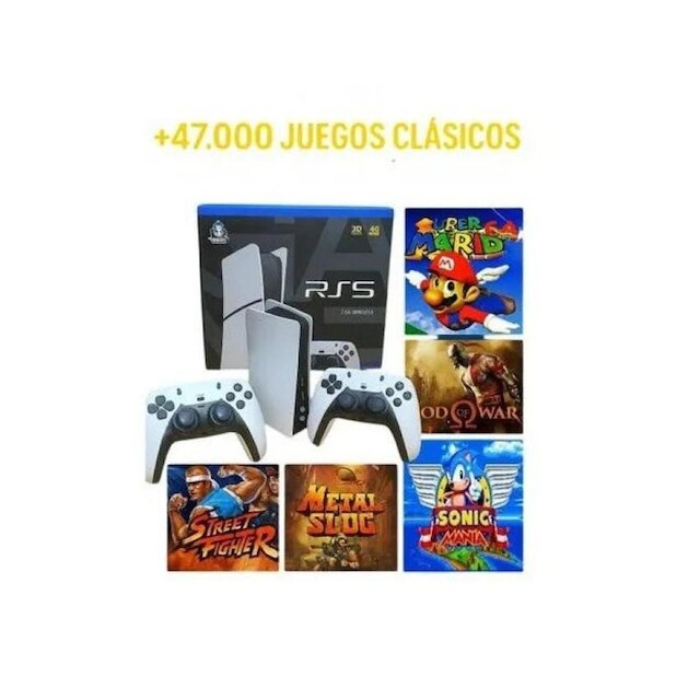 Console Blulory Game Stick RS5 4K 3D Process A7 2.4 GHz 128GB 40mil ...