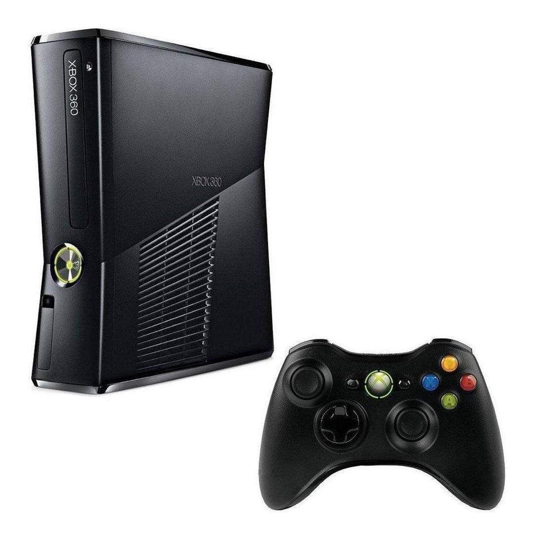 Console Xbox 360 Slim 250GB + Kinect Standard Cor Matte Black + 1 Controle Sem fio - Preto ...