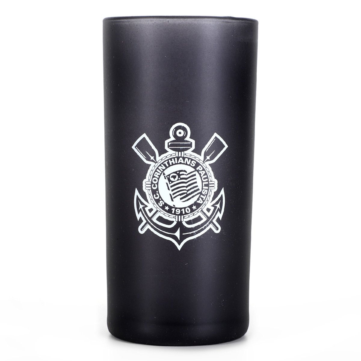 Copo Corinthians Long Drink 300ml - Preto | Netshoes