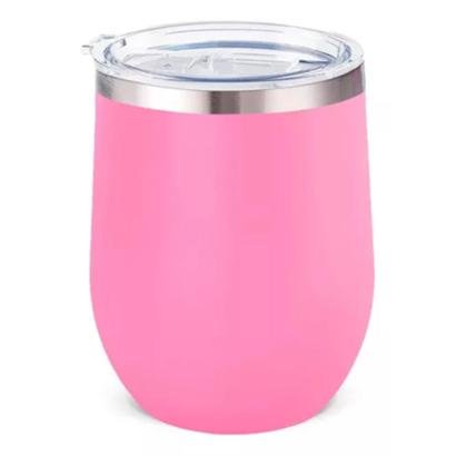 Copo Térmico 360ml Rosa Cuia Aço Inox Com Tampa Hermética - Rosa | Netshoes