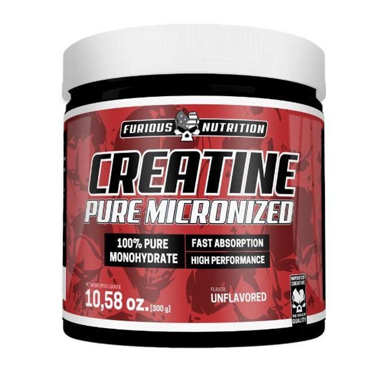 Creatina 100% Pura Monohidratada 300g - Furious Nutriton - Natural ...