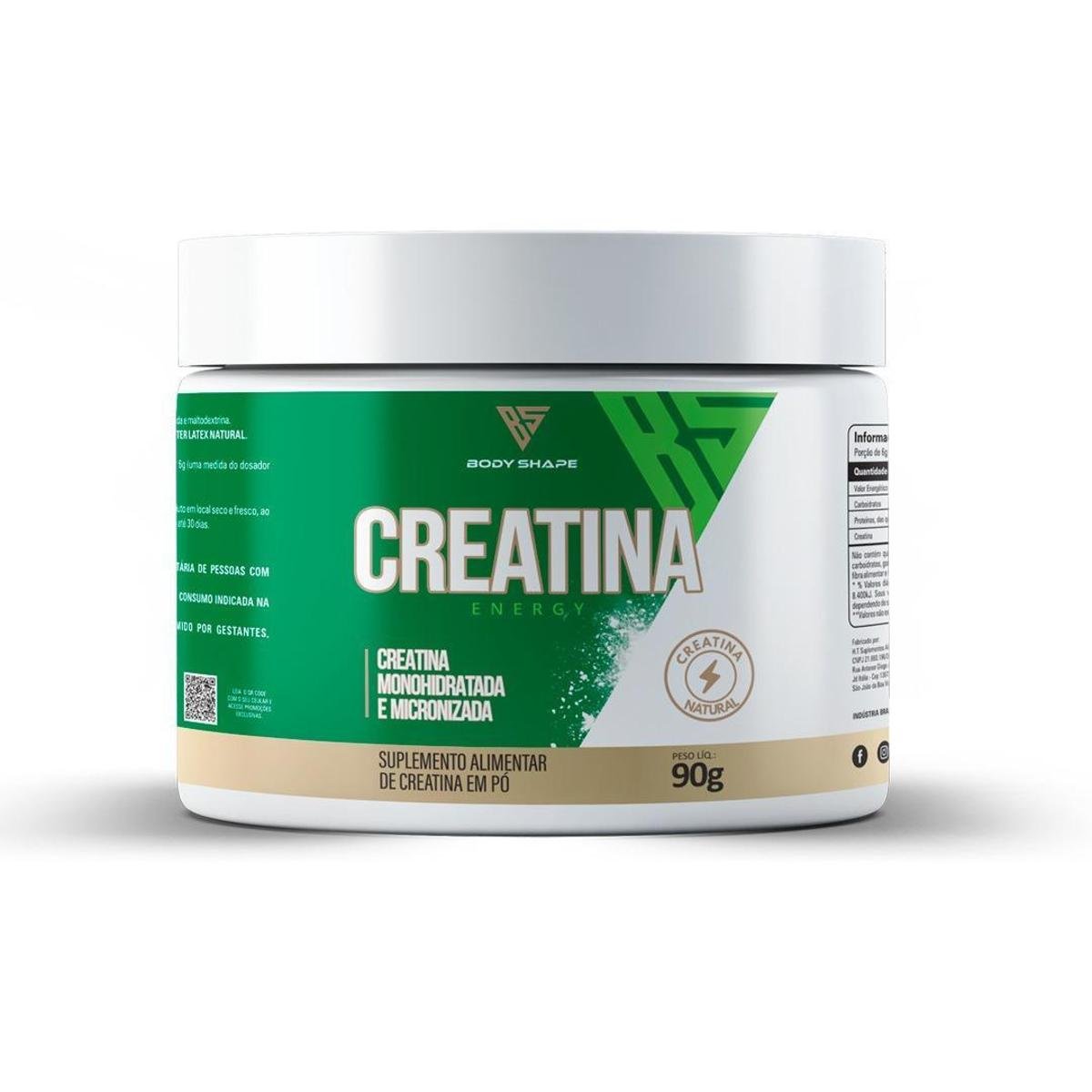 Creatina Micronizada E Monohidratada 90g - Body Shape - N/A | Netshoes