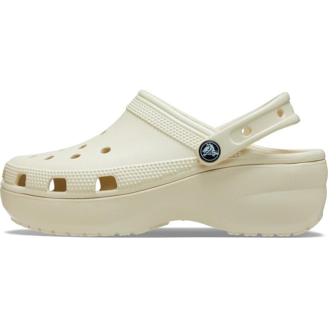 Crocs Classic Platform Clog Bone Feminino - Bege | Netshoes