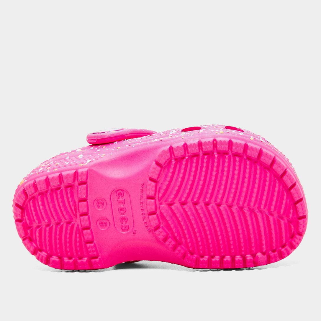 Crocs Infantil Classic Paint Splatter Clog - Pink | Netshoes
