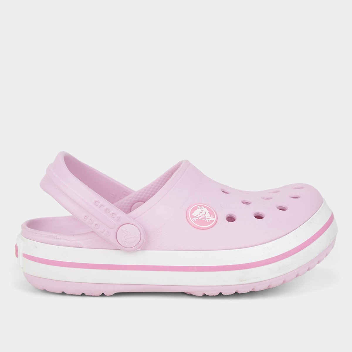 Crocs Infantil Crocband Platform Clog T Unissex - Rosa | Netshoes