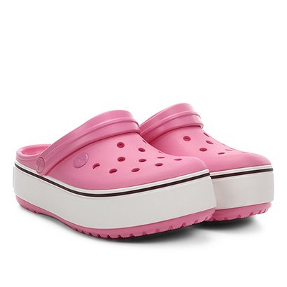 Crocs Infantil Crocband Platform Clog - Pink | Netshoes