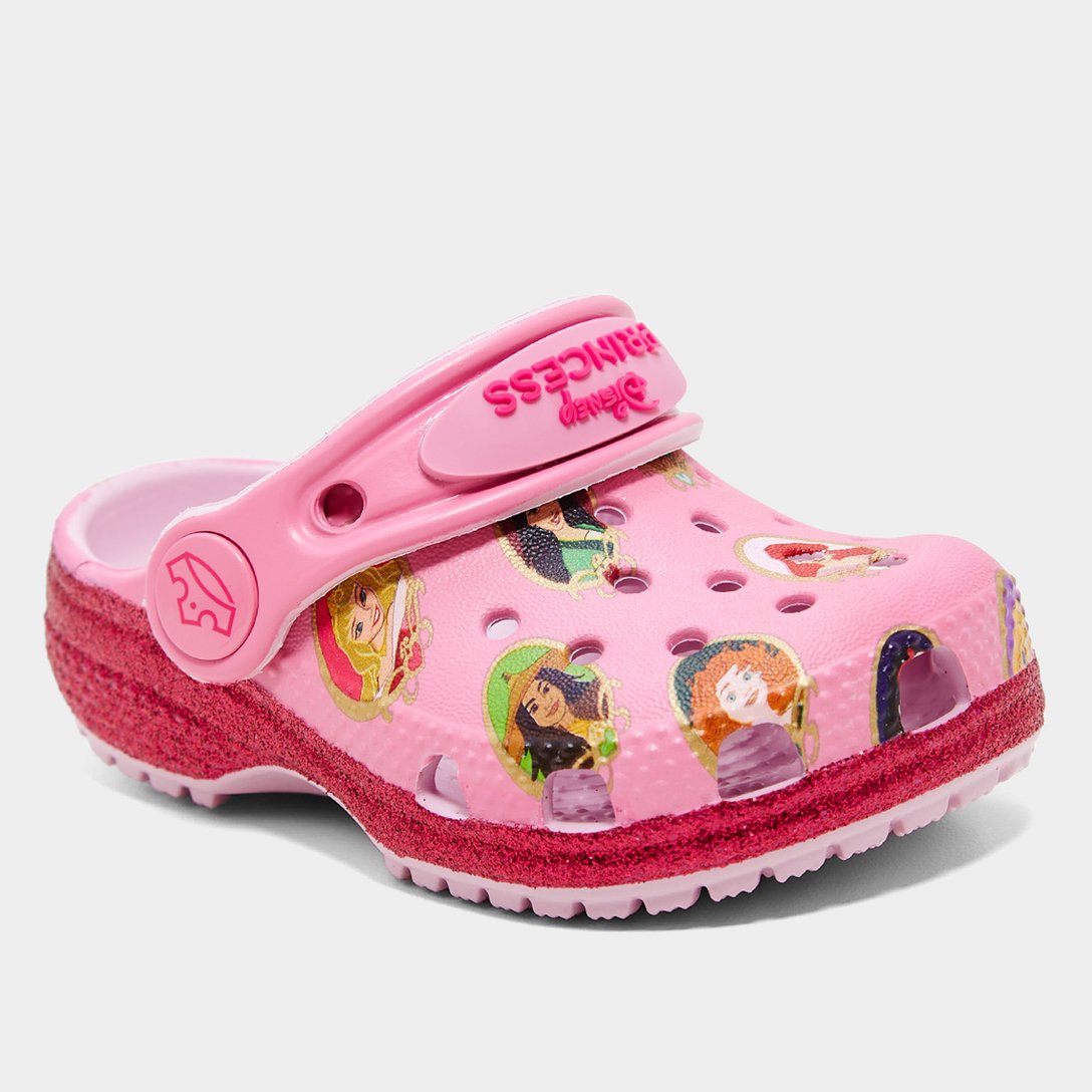 Crocs Infantil Disney Princess Clog - Azul | Netshoes