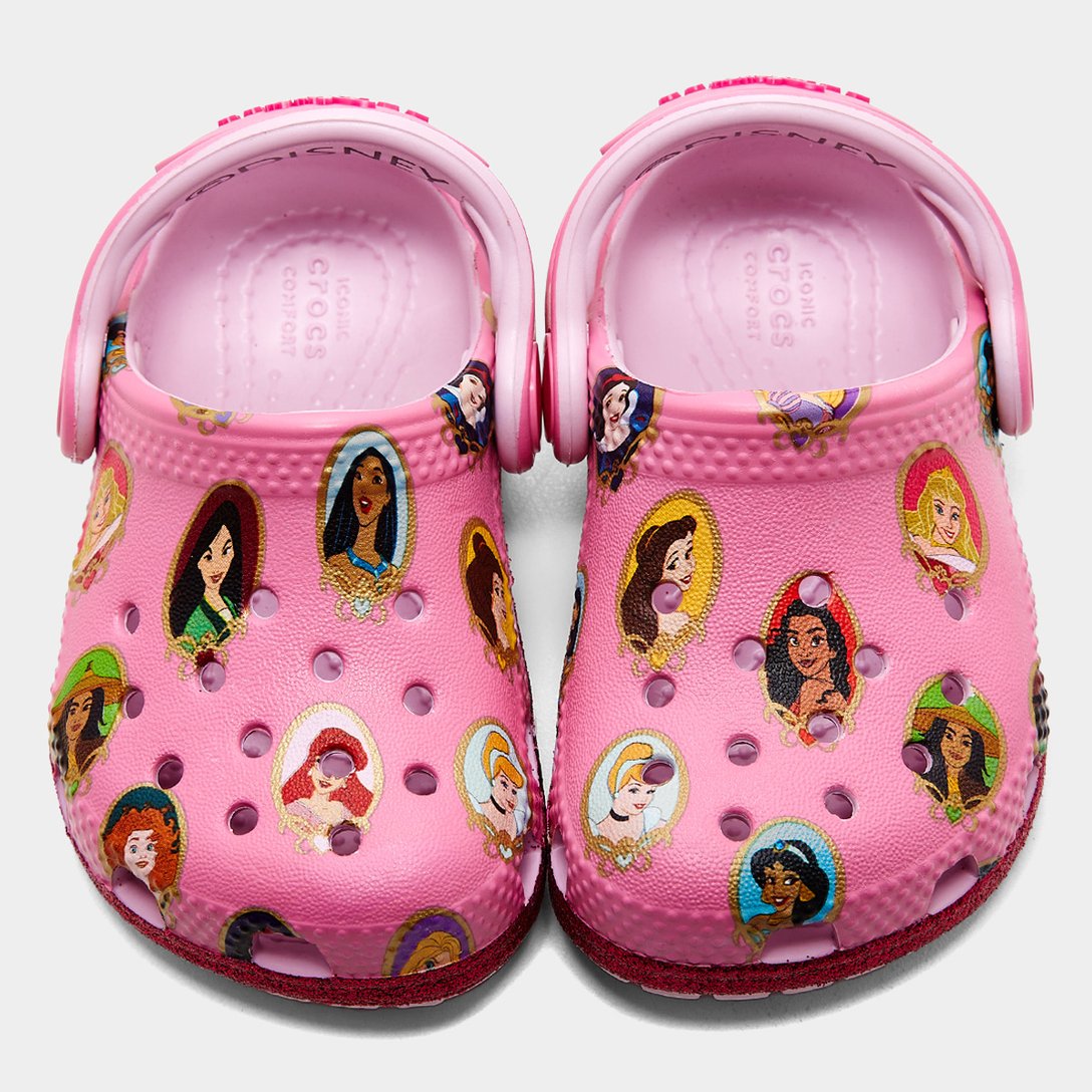 Crocs Infantil Disney Princess Clog - Azul | Netshoes
