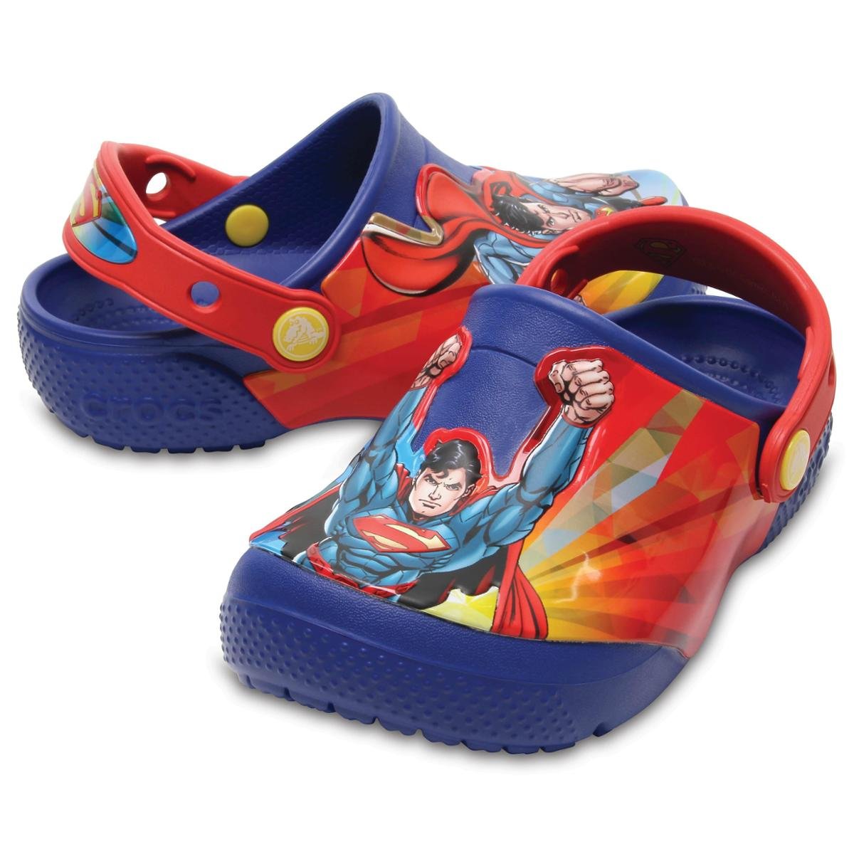 Crocs Infantil Funlab Superman Masculino - Azul e Vermelho | Netshoes