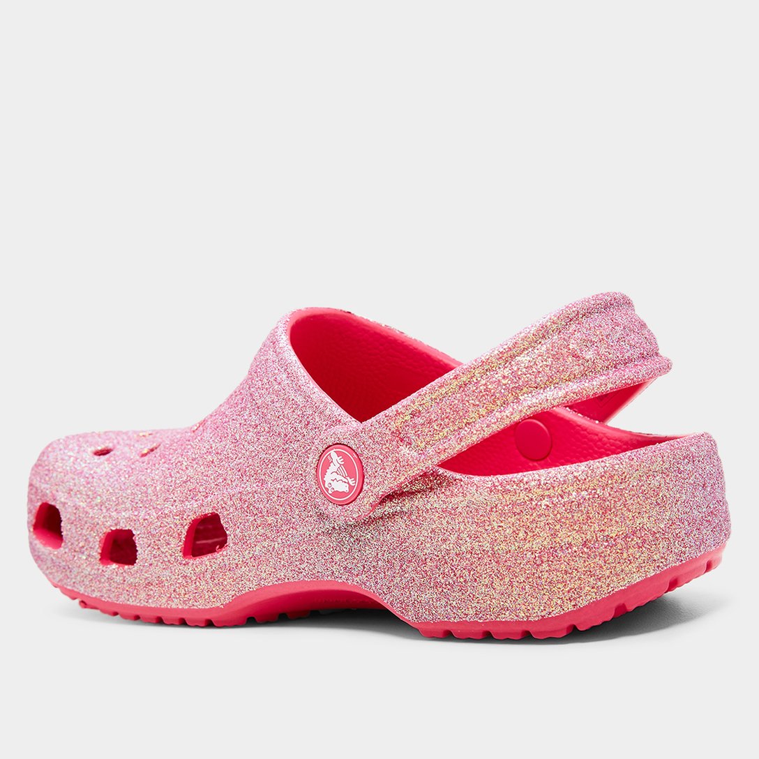 Crocs Infantil Glitter Menina - Rosa | Netshoes