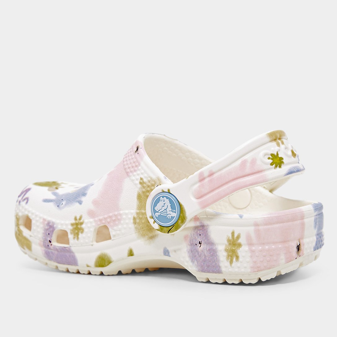 Crocs Infantil Pastel Pets Clog K Menina - Branco | Netshoes