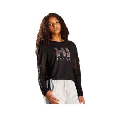 CROPPED VISCO HI THERE POAH NOAH - Preto | Netshoes
