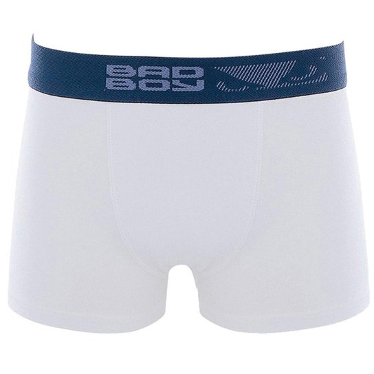 Cueca Bad Boy Infantil Boxer - BB1.30 - Branco | Netshoes