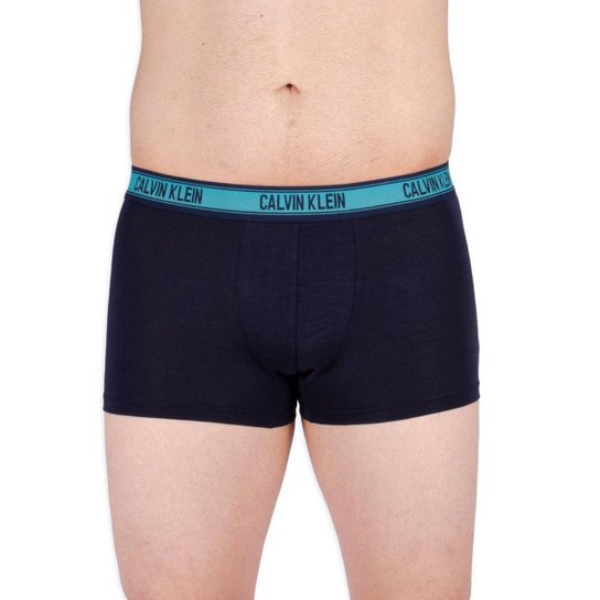Cueca Boxer Calvin Klein Trunk Modal Marinho - Preto | Netshoes