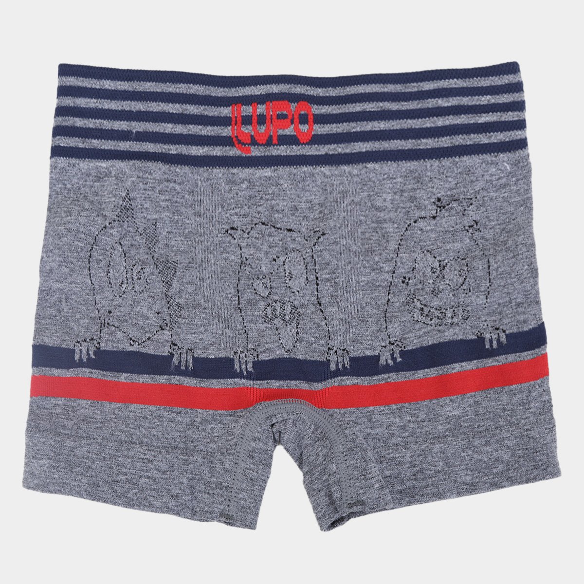 Cueca Boxer Infantil Lupo Monstrinhos Menino - Cinza | Netshoes