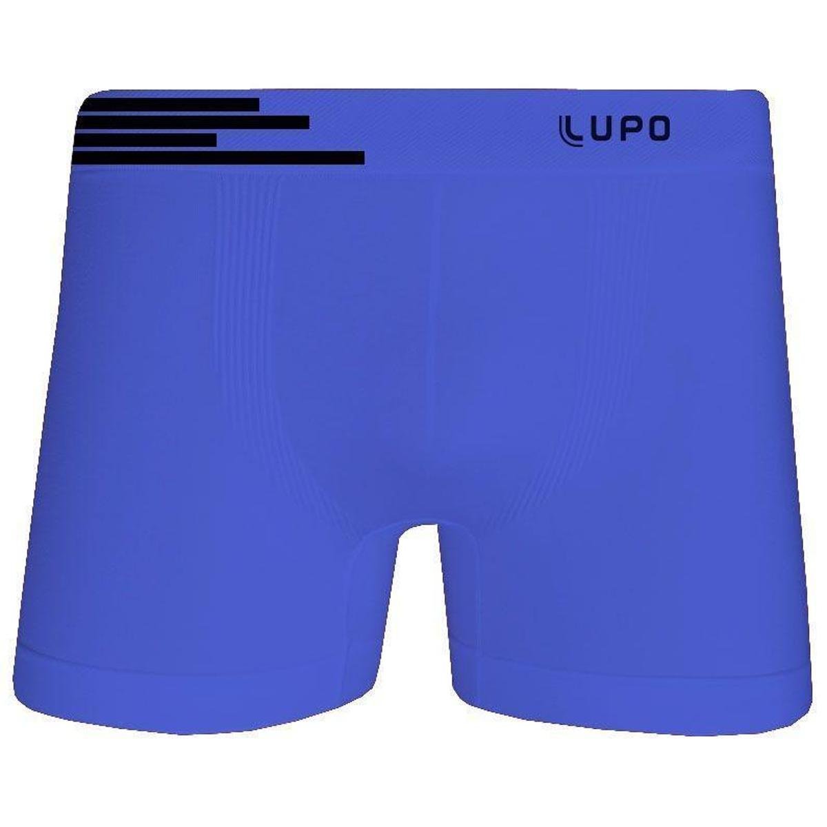Cueca Boxer Lupo Attractive Microfibra Sem Costura Azul - GG - Azul ...