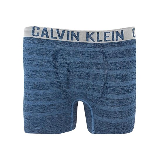 Cueca Calvin Klein Trunk Seamless Duo Noise Azul Escuro - Azul | Netshoes