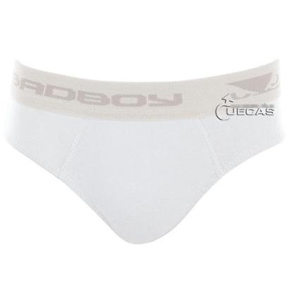 Cueca Infantil Bad Boy Slip Algodão - BB1.20 - Branco | Netshoes