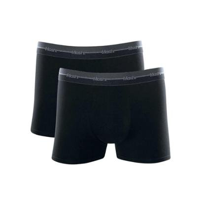 Cueca Mash Boxer Cotton Sash 1 Line Grey Preta Pack 2UN - Preto | Netshoes