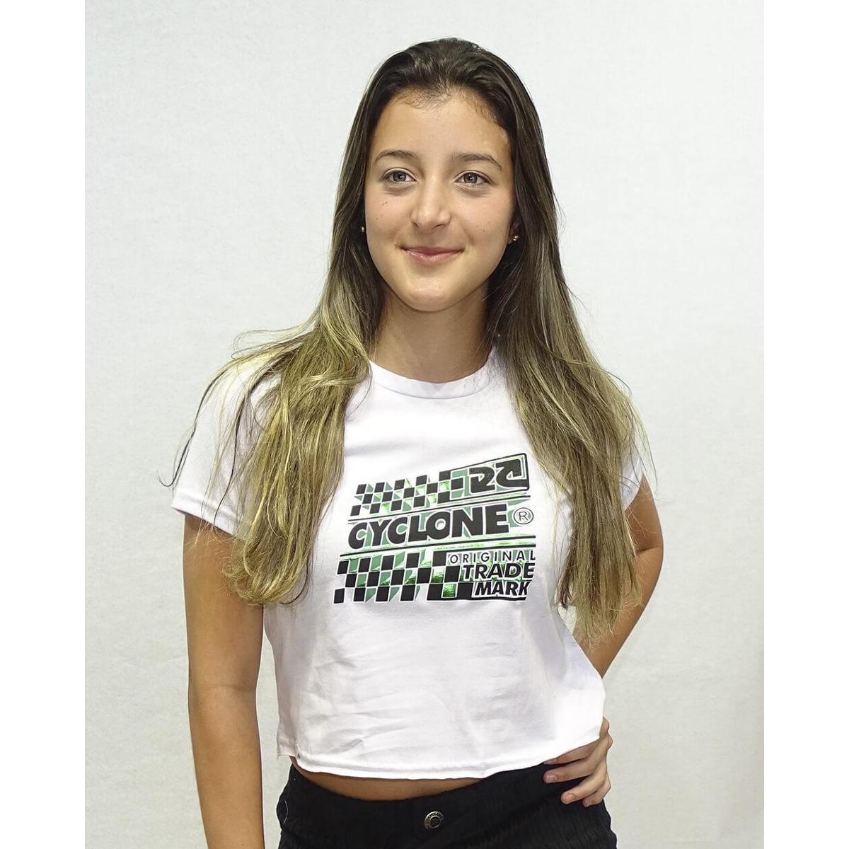 Cyclone Baby Look Atol Metal BRANCO P/S - Branco | Netshoes