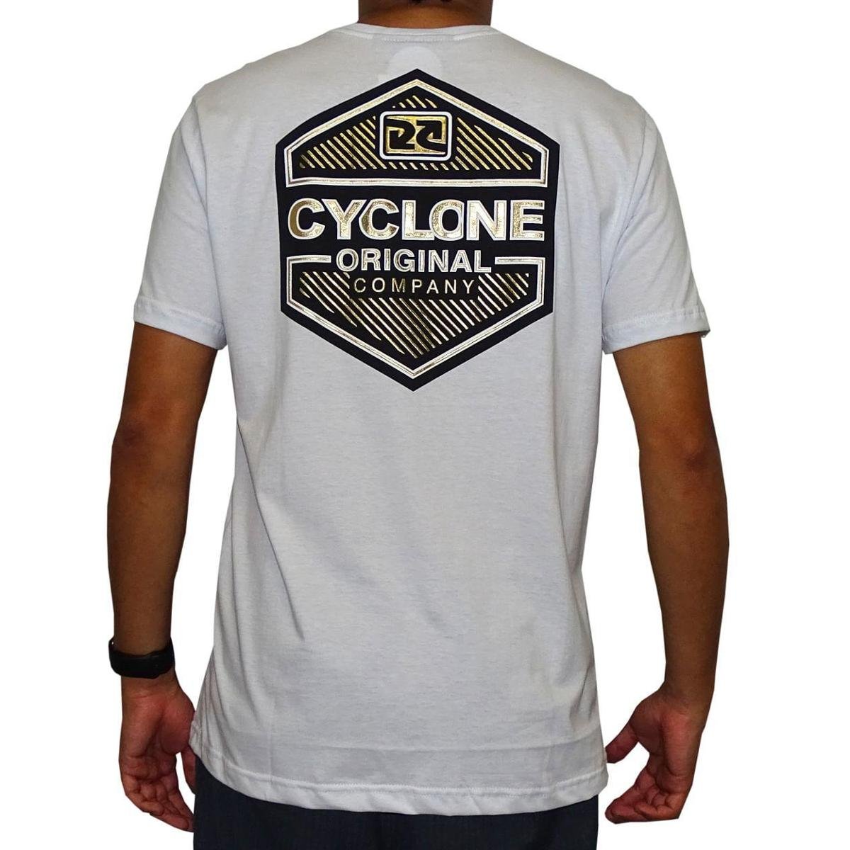 Cyclone Camisa Stiker Metal PRETO P/S - Branco | Netshoes