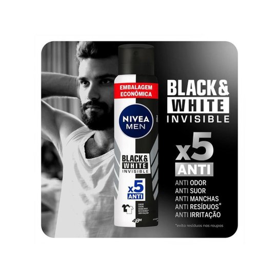 Desodorante Antitranspirante Aerossol Nivea Men 48 Horas 200ml ...