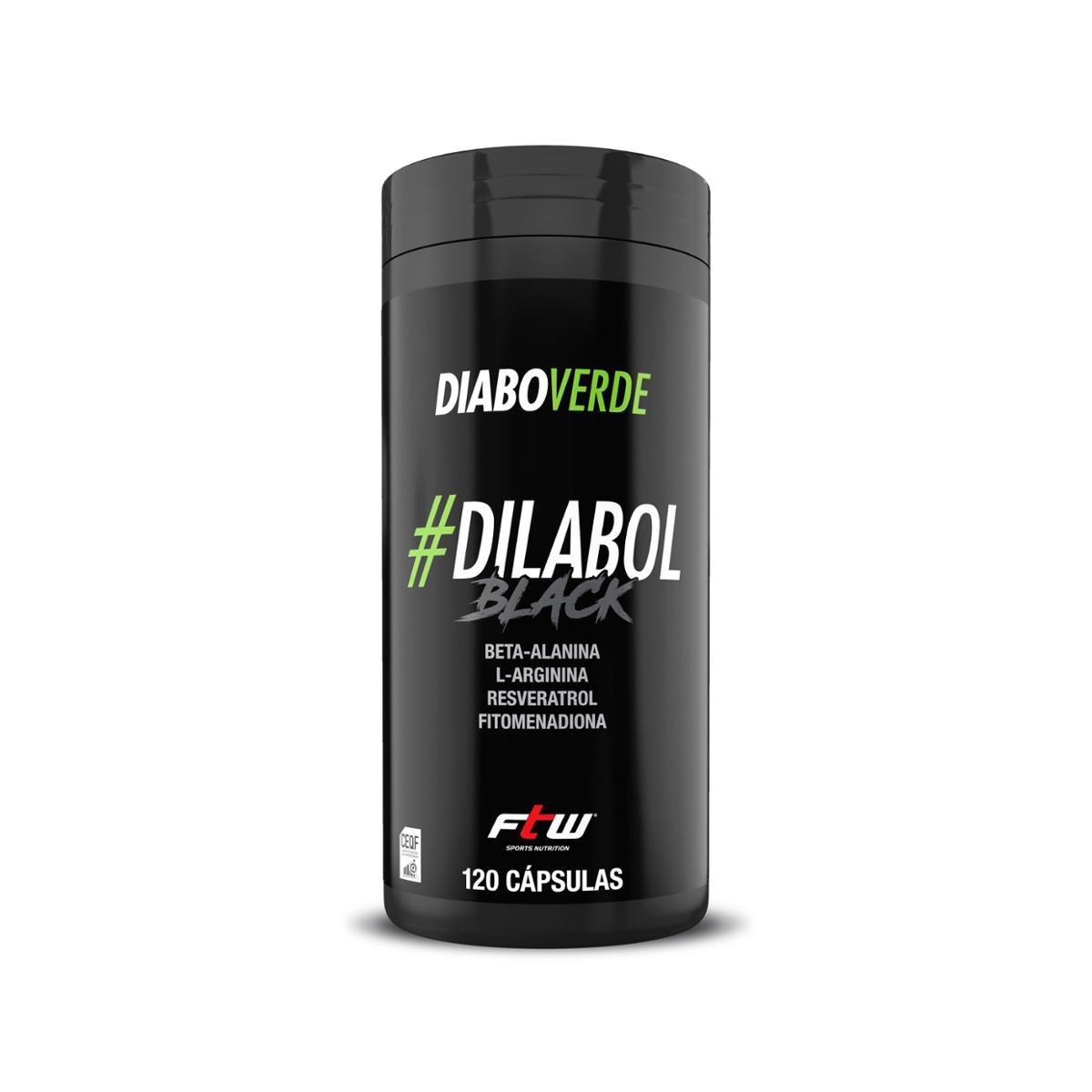 Dilabol Black Diabo Verde - 120 Capsulas - FTW - undefined | Netshoes