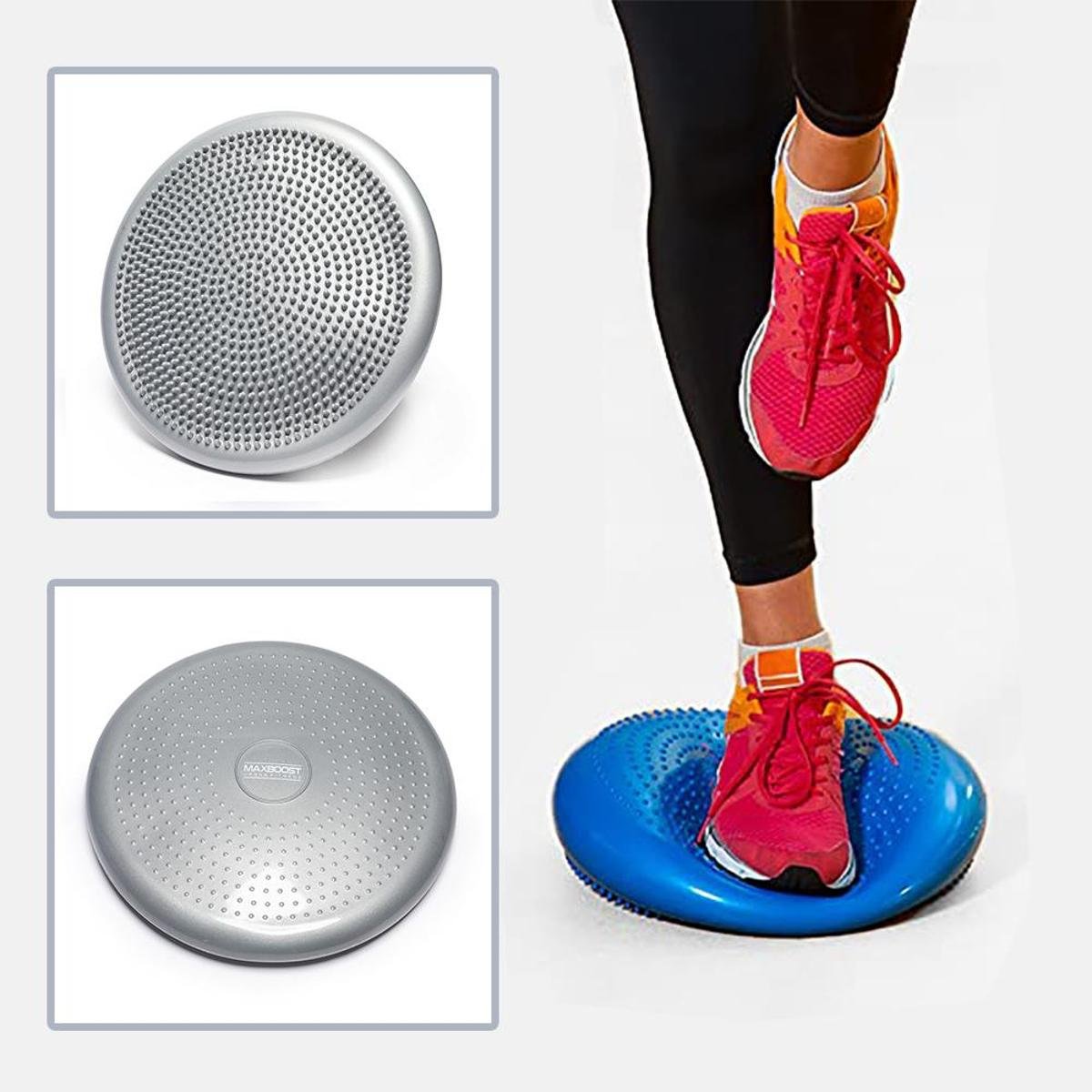Disco De Pilates Cinza Equilíbrio Inflável Balance Maxboost - Cinza ...