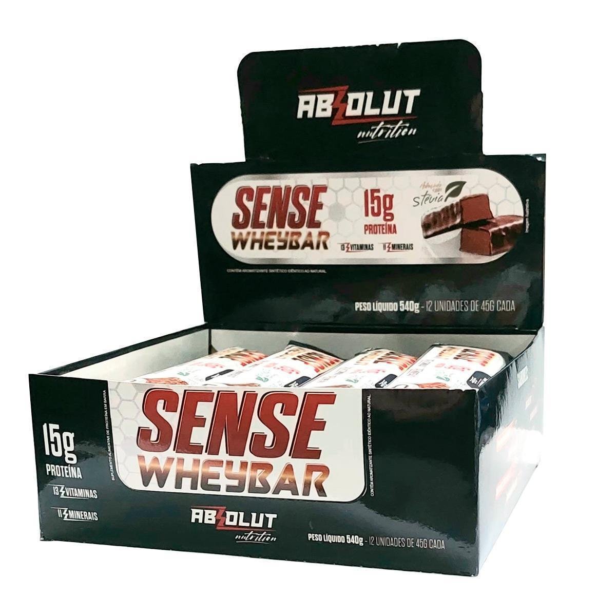 Display Sense Bar Brigadeiro 12unid 45g - Absolut Nutrition - undefined ...