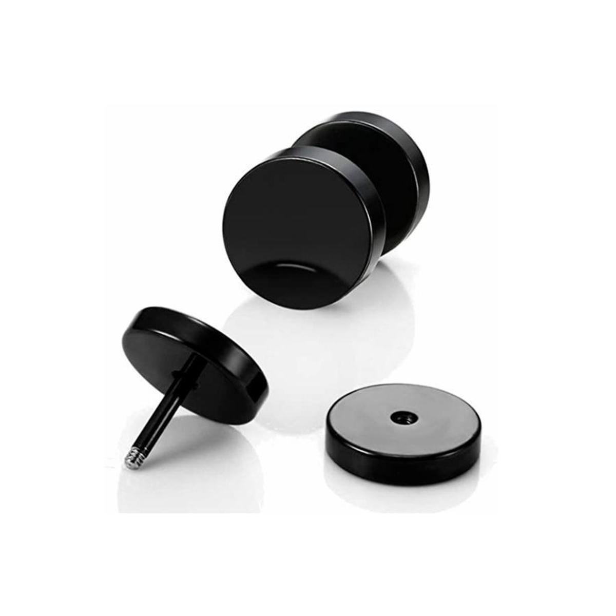 Falso Alargador Aço Preto Ou De 04mm A 12mm (Unidade) Ref:397 - Preto ...