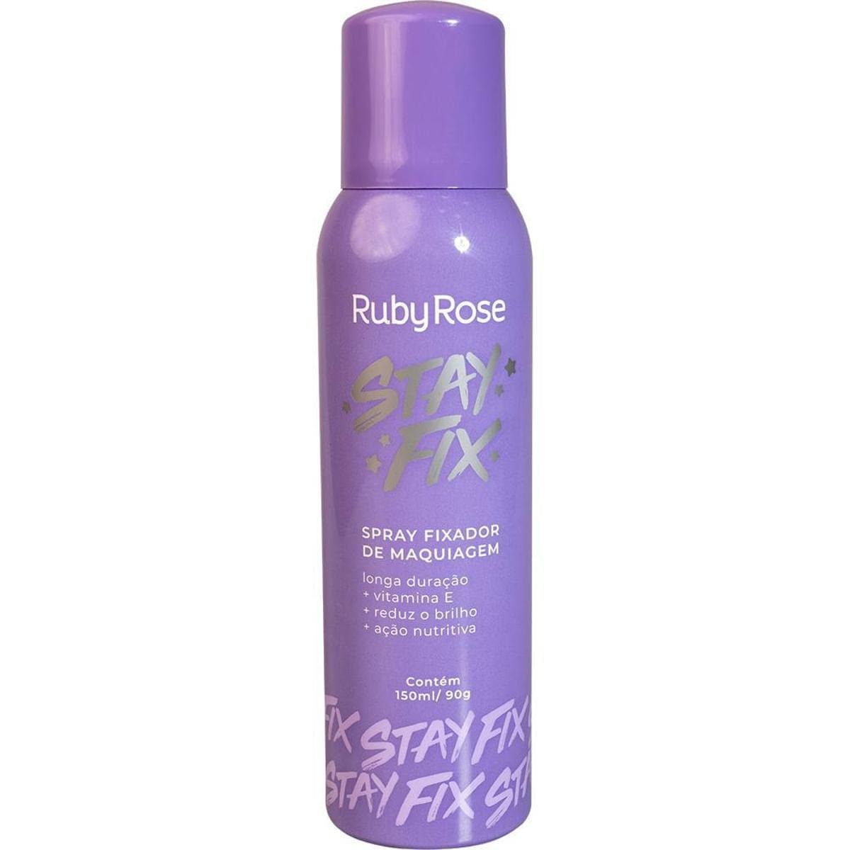 Fixador de Maquiagem em Spray Ruby Rose Stay Fix 150ml - Incolor | Netshoes