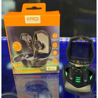 Fone de Ouvido Kaidi Bluetooth Sem Fio KD776 - KAIDI KD-776 GAMER - Preto | Netshoes