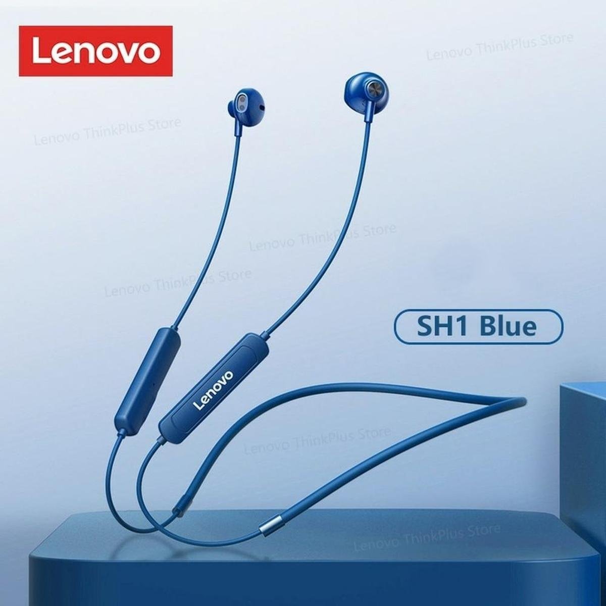 Fone de ouvido LENONO SH1 Sem Fio Vermelho - Azul | Netshoes