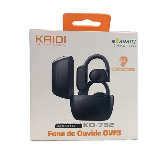 Fone Ouvido Kaidi KD-792 OWS Bluetooth 5.3 Tipo Gancho - Preto | Netshoes