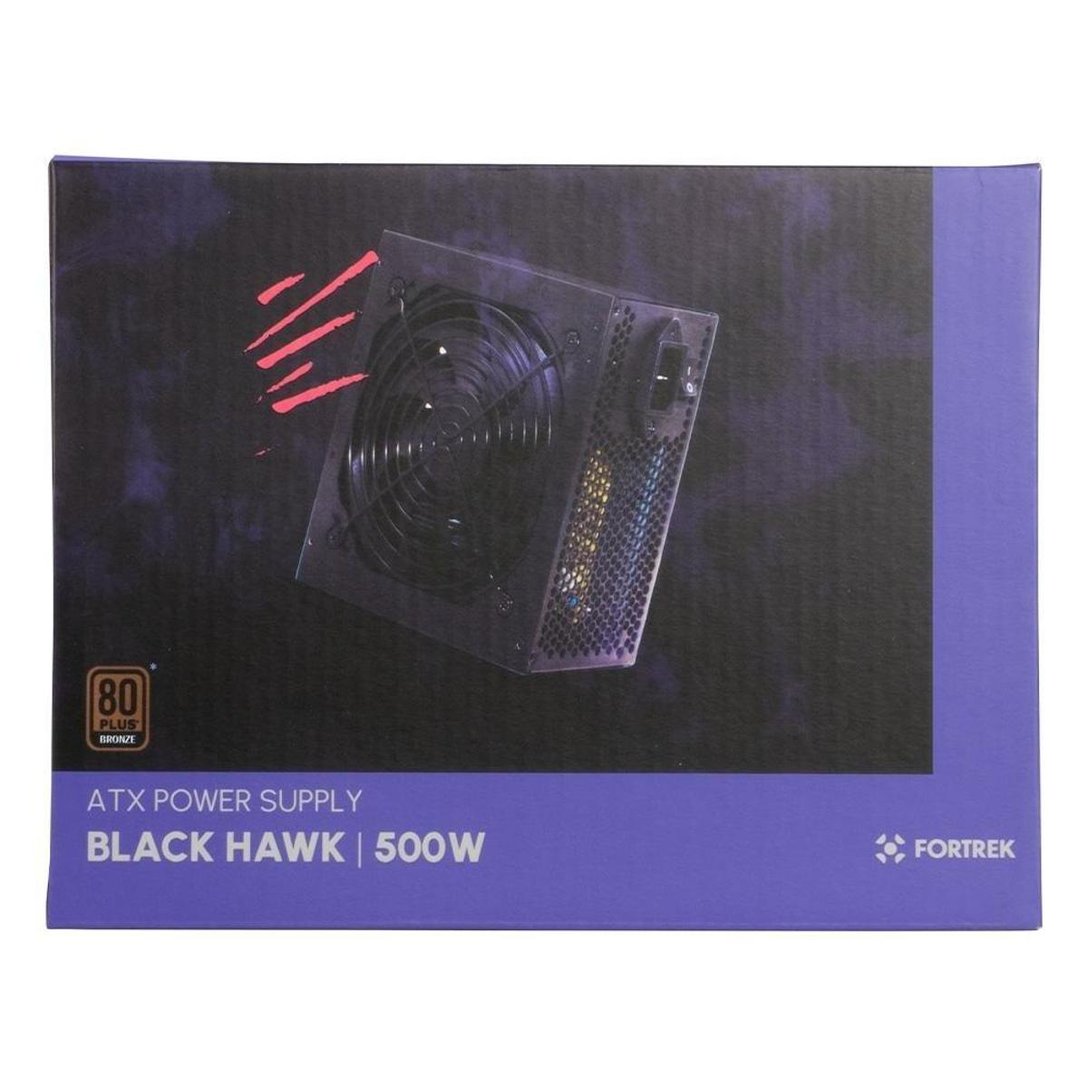Fonte Fortrek Black Hawk, 500W, 80 Plus Bronze, PFC Ativo, Sem Cabo ...
